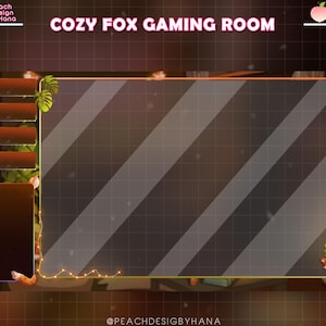 Animated Stream Package Cozy Fox Gaming Room, Cute Fox Stream Pack for ...