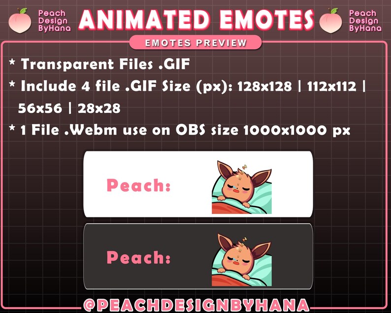 Animated Eevee Sleep Emote for Twitch, Youtube, Discord, Funny Emote ...