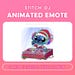 Animated Noel Stitch DJ Emote for Twitch, Youtube, Discord - Music ...