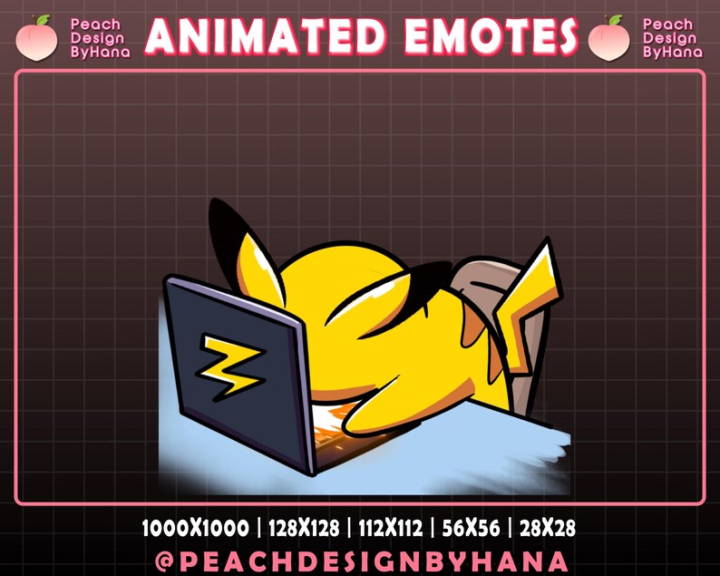 Animated Pikachu Rage Emote for Twitch, Youtube, Discord | Funny Emote ...