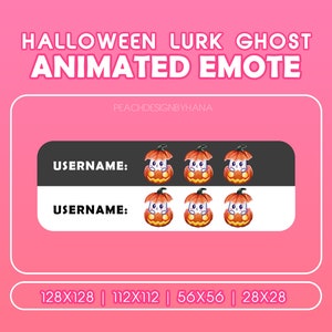 Animated Lurk Ghost Emote for Twitch, Youtube and Discord Lurk Emoji ...