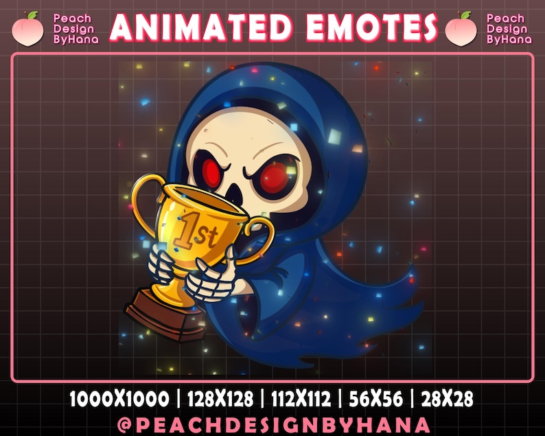 Animated Grim Reaper Emote for Twitch, Youtube, Discord, Funny Emote ...