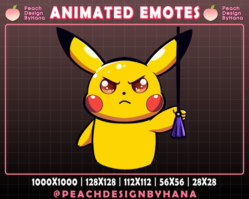 Animated Pikachu Ban Emote for Twitch, Youtube, Discord, Funny Emote ...