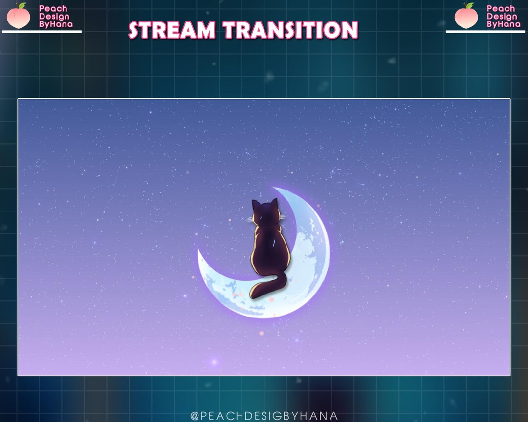 Animated Twitch Transition Cat | OBS Stinger | Stream Transition ...
