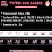 8x Liquid Cute Bat Sub Badges for Twitch, Youtube, Discord - Donated ...