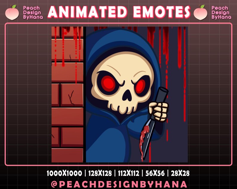 Animated Grim Reaper Lurk Emote for Twitch, Youtube, Discord, Funny ...