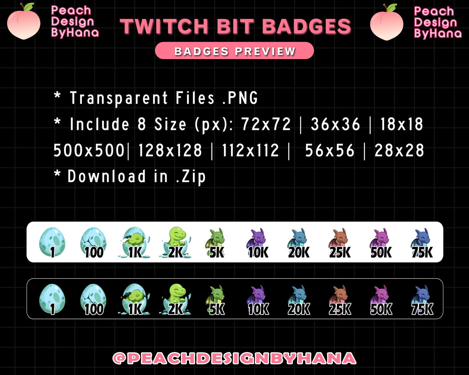 30x Magic Dragon Bit Badges for Twitch, Youtube and Discord - Twitch ...