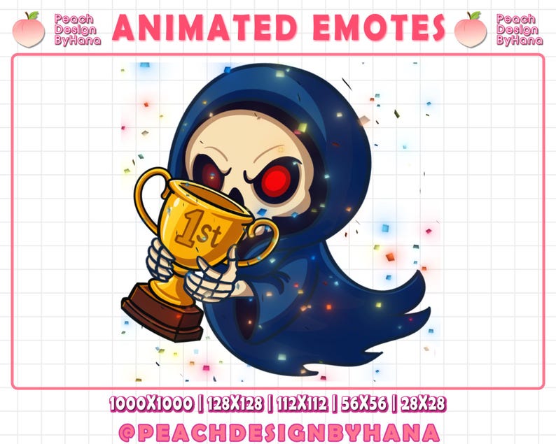 Animated Grim Reaper Emote for Twitch, Youtube, Discord, Funny Emote ...