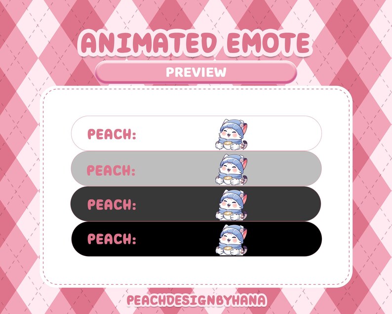 Animated Emote for Twitch, Discord...: Beanie Cat Drink Coffee ...