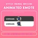 Animated Stitch Riding Broom Emote for Twitch, Youtube and Discord ...