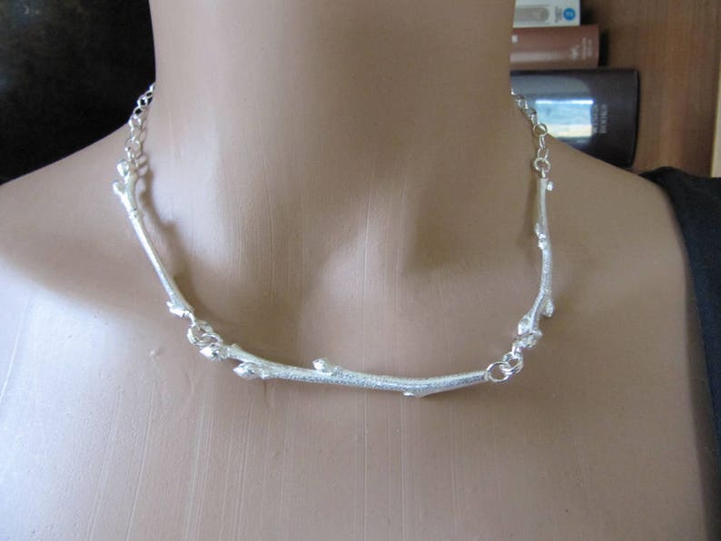 Handmade Sterling Silver Twig Necklaces - Etsy
