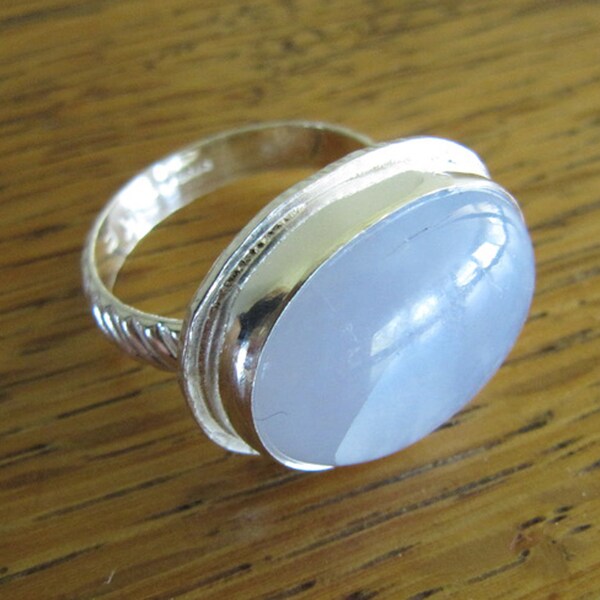 Chalcedony Ring - Etsy