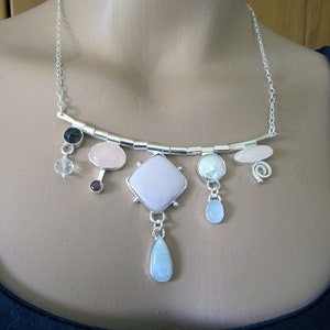 Night at the Opera Necklace #10 Multistone and Sterling Silver - Etsy
