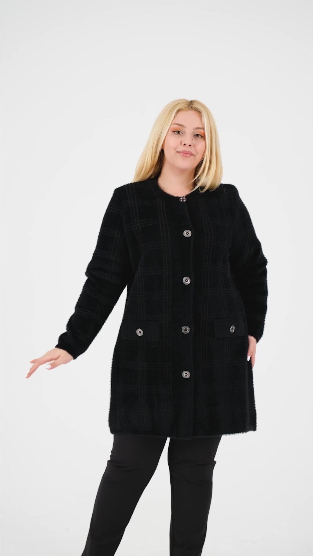 Women's Winter Striped Faux Fur Jacket Soft Fabric Design - Etsy