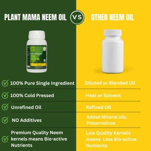 PLANT Mama's Organic Neem Oil . Natural & Unrefined. 100% Cold Pressed ...