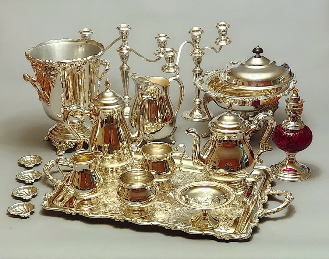 Sterling and Plated Silver Hollowware Service Pieces. International ...