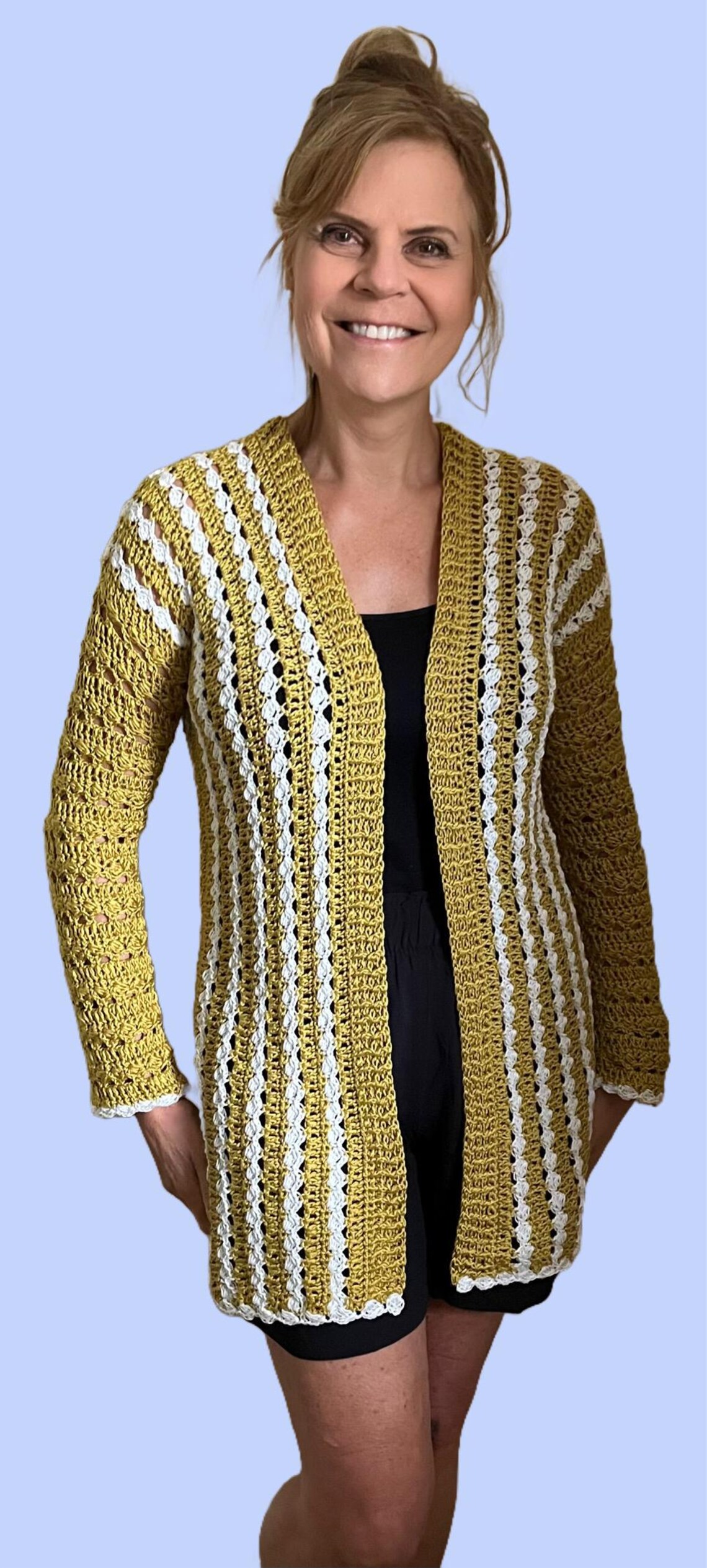 Glow Cardi Glow - Crochet PATTERN Cardigan - English USA & Dutch - Etsy