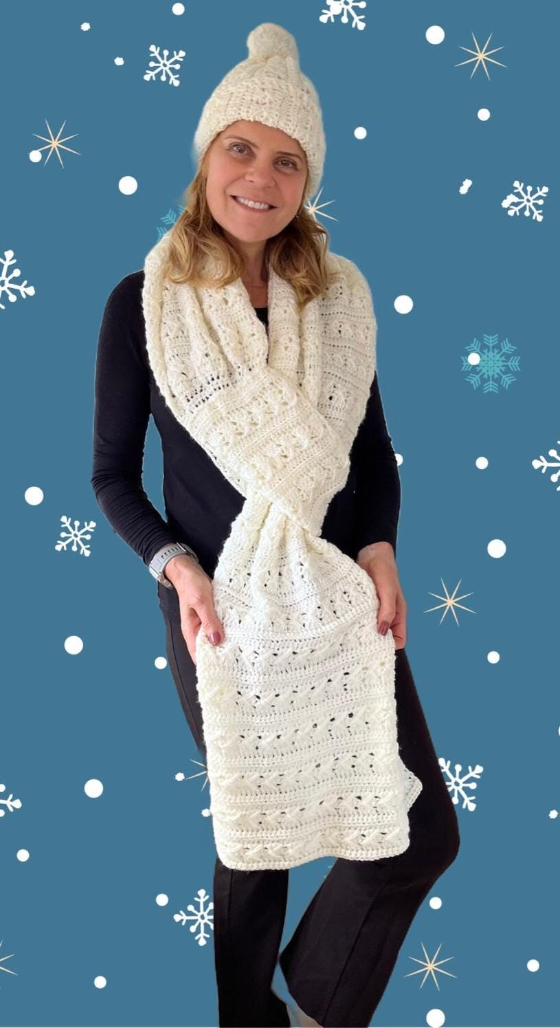 Cozy Slip Knot Shawl Set Crochet PATTERN English US Terms - Etsy