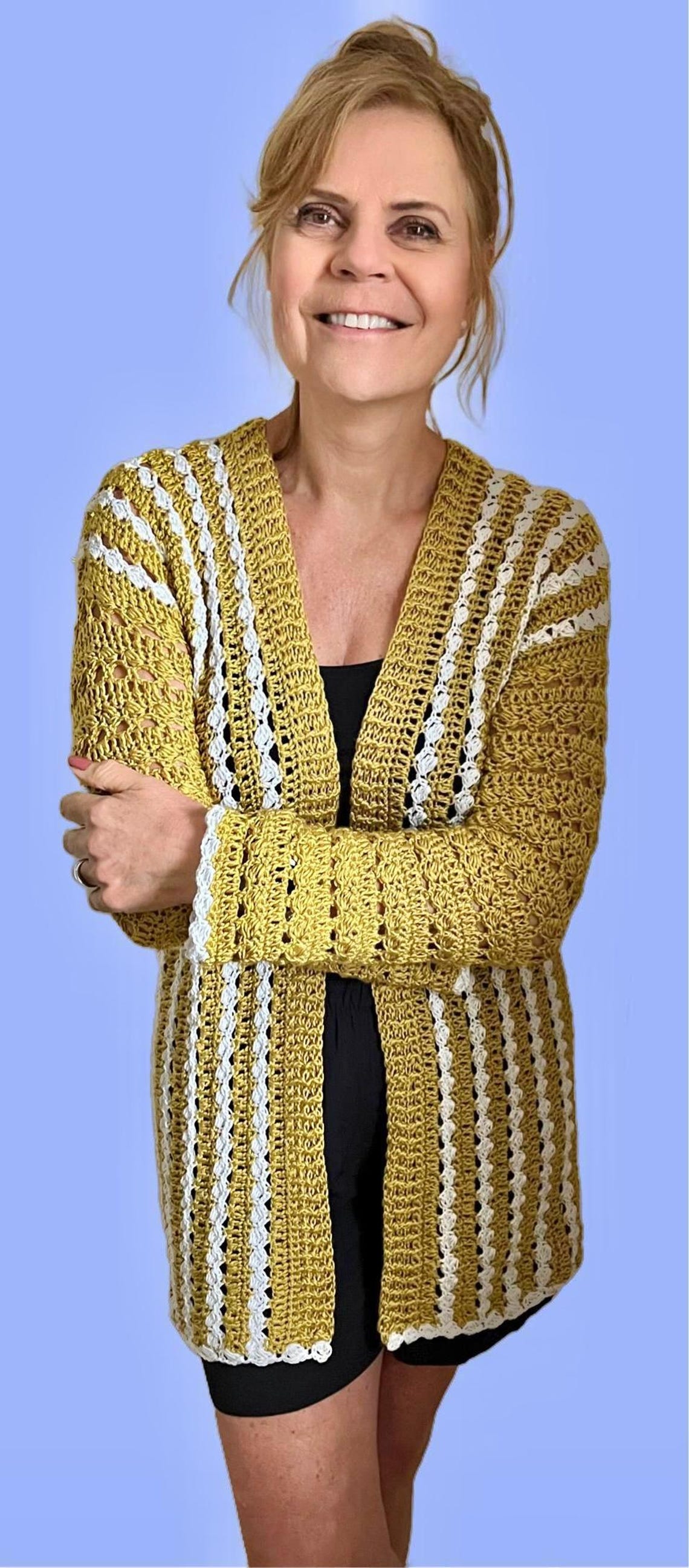 Glow Cardi Glow - Crochet PATTERN Cardigan - English USA & Dutch - Etsy