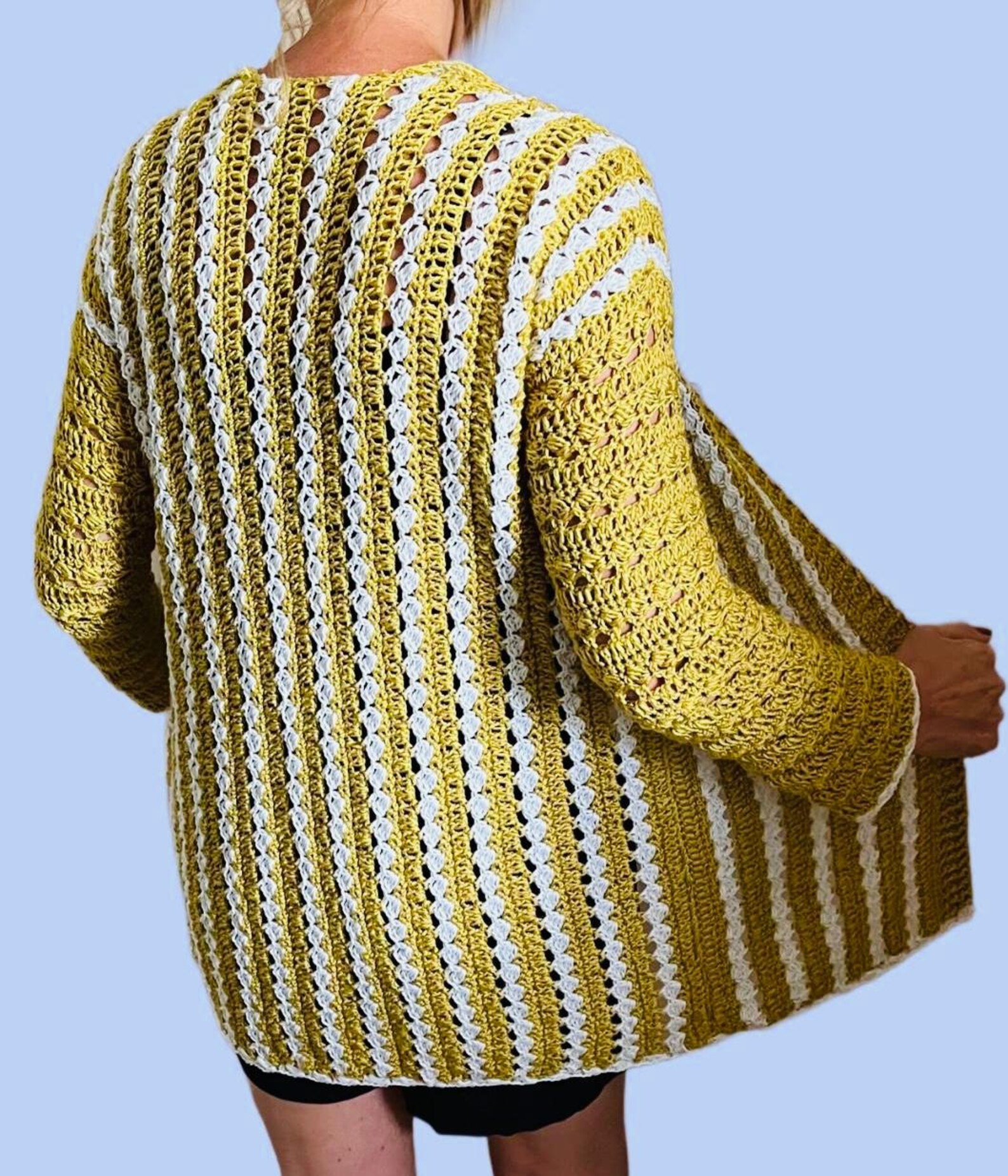 Glow Cardi Glow - Crochet PATTERN Cardigan - English USA & Dutch - Etsy