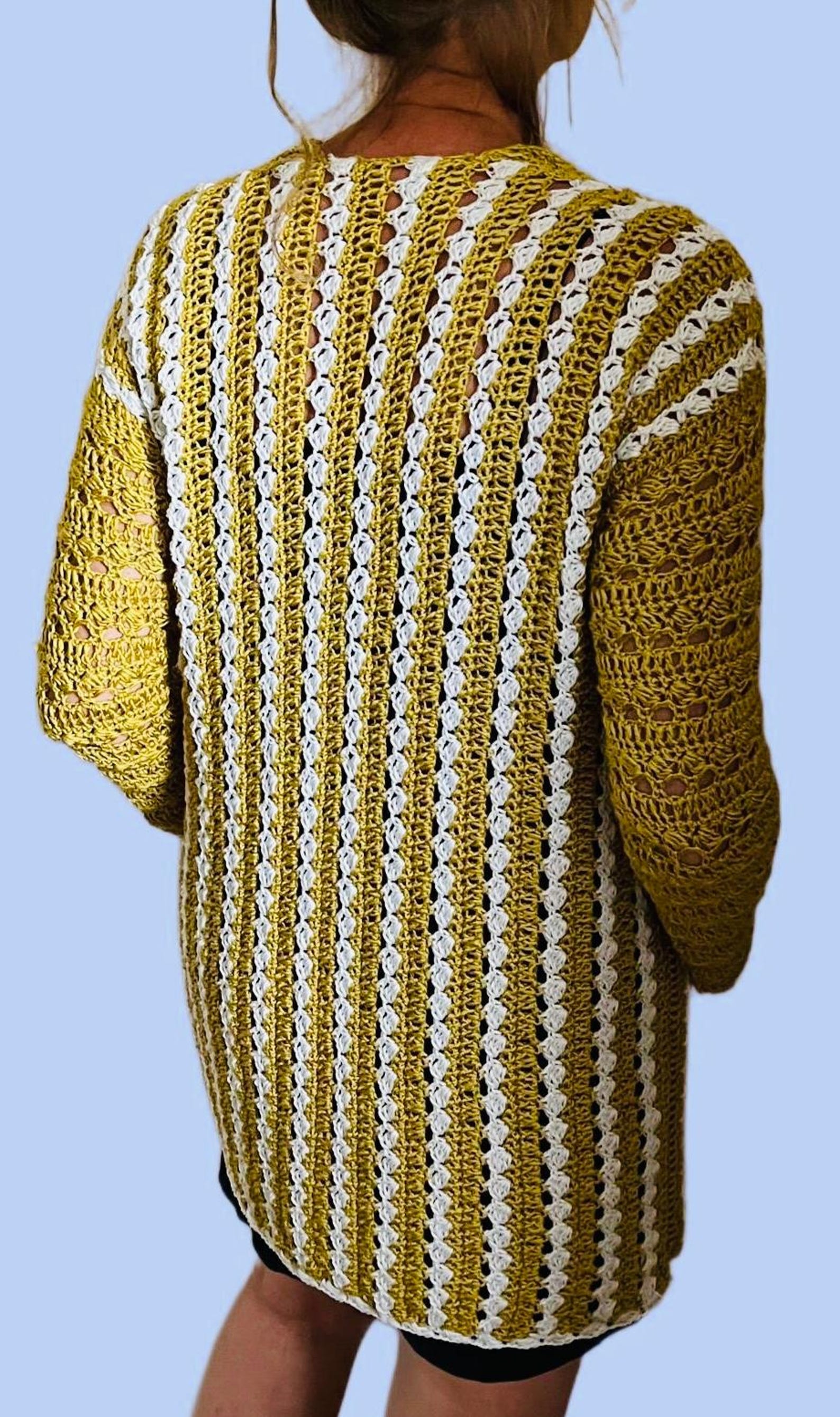 Glow Cardi Glow - Crochet PATTERN Cardigan - English USA & Dutch - Etsy