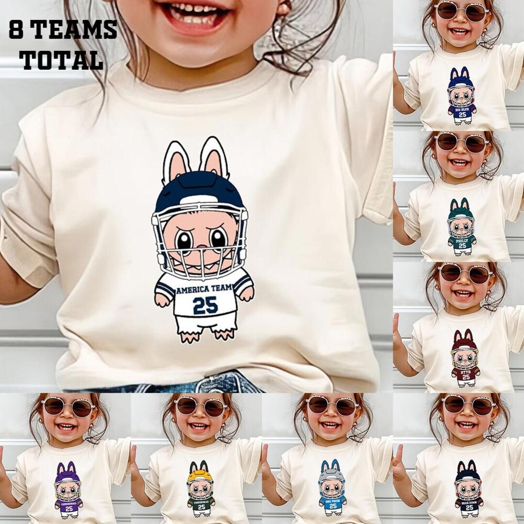 Dallas Labubu Funny Football Bundle Png, Detroit Greenbay Cute ...