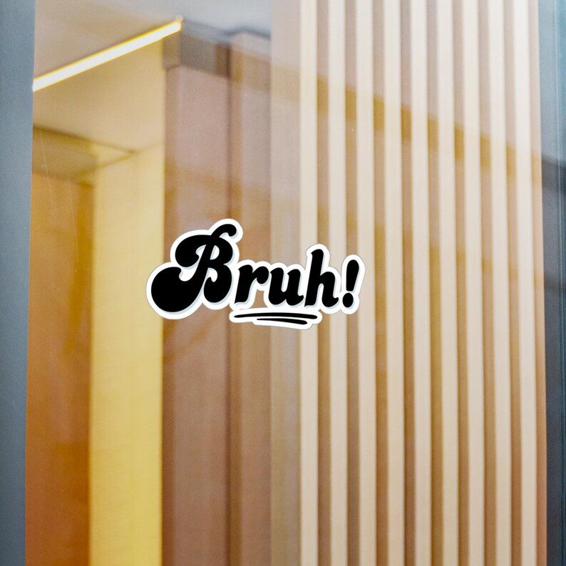 Bruh bro Vinyl Decal Sticker Gen Z Slang Gift for Teens Laptop Sticker ...