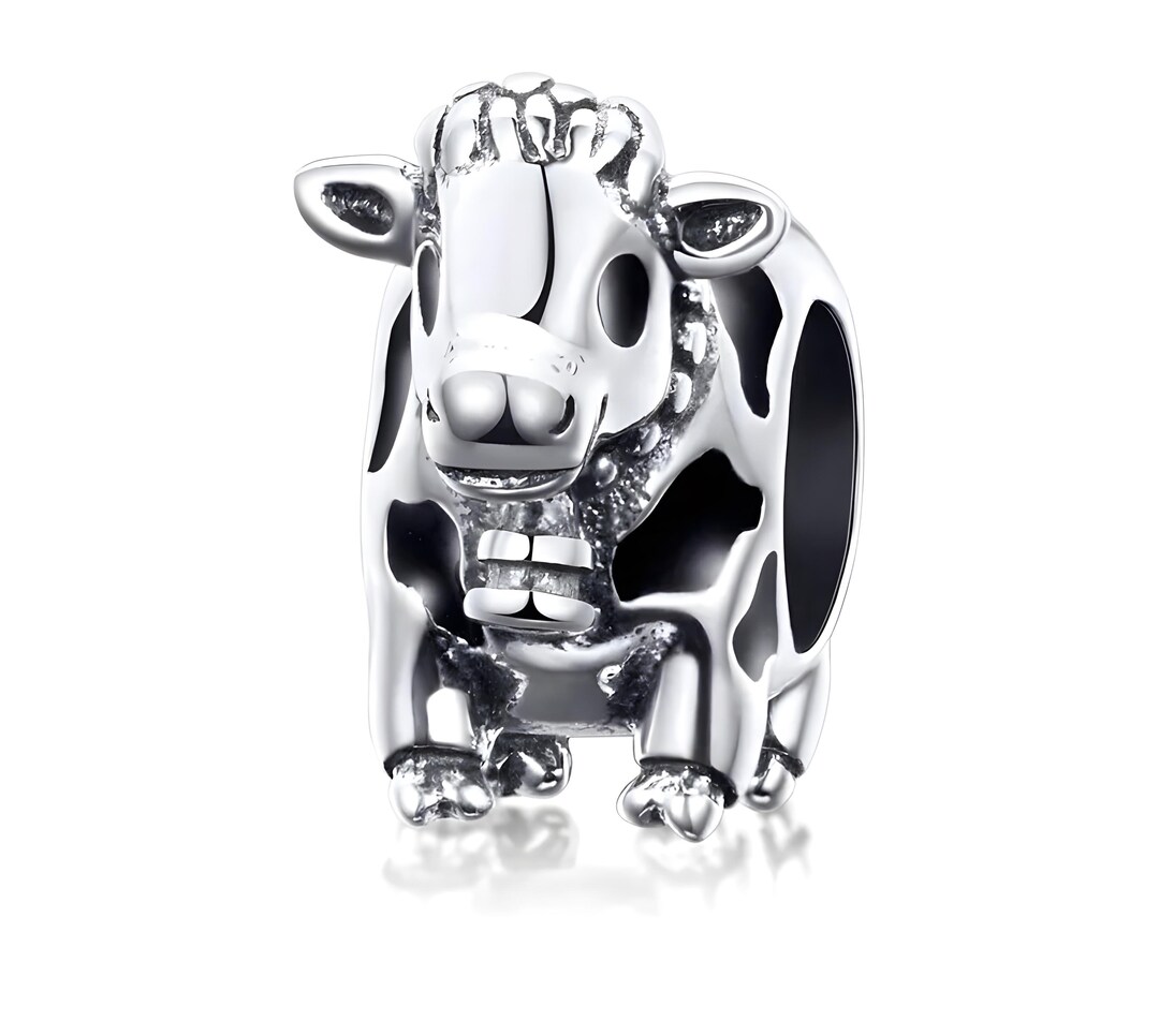 Cute Cattle Cow Charm, Original Bracelets Jewelry, Pandora Charms, 925 ...