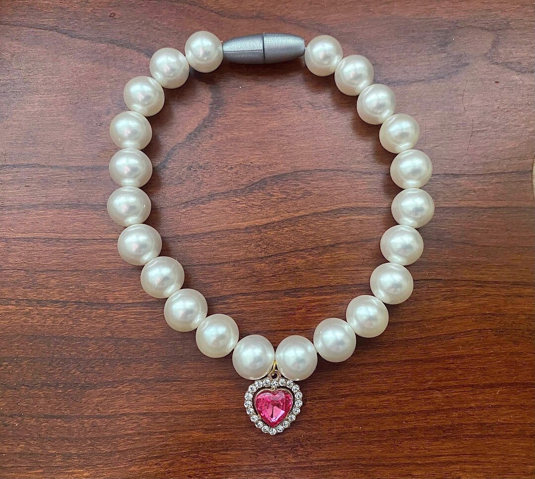 Pearl Cat Collar: Break Away Clasp, Customizable Charm or Bell, Custom ...