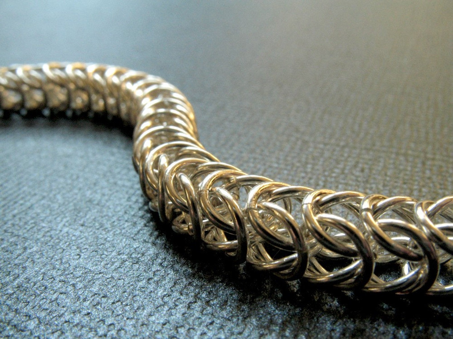 Sterling Silver Queen's Link Byzantine Chainmaille Bracelet - Etsy