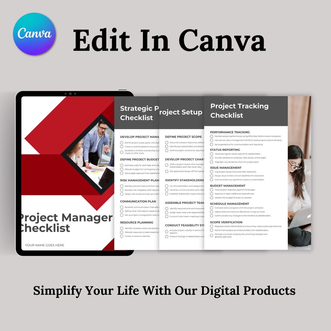 Project Manager Checklist, Project Planning Task Management Tools ...