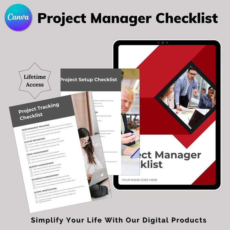 Project Manager Checklist, Project Planning Task Management Tools ...
