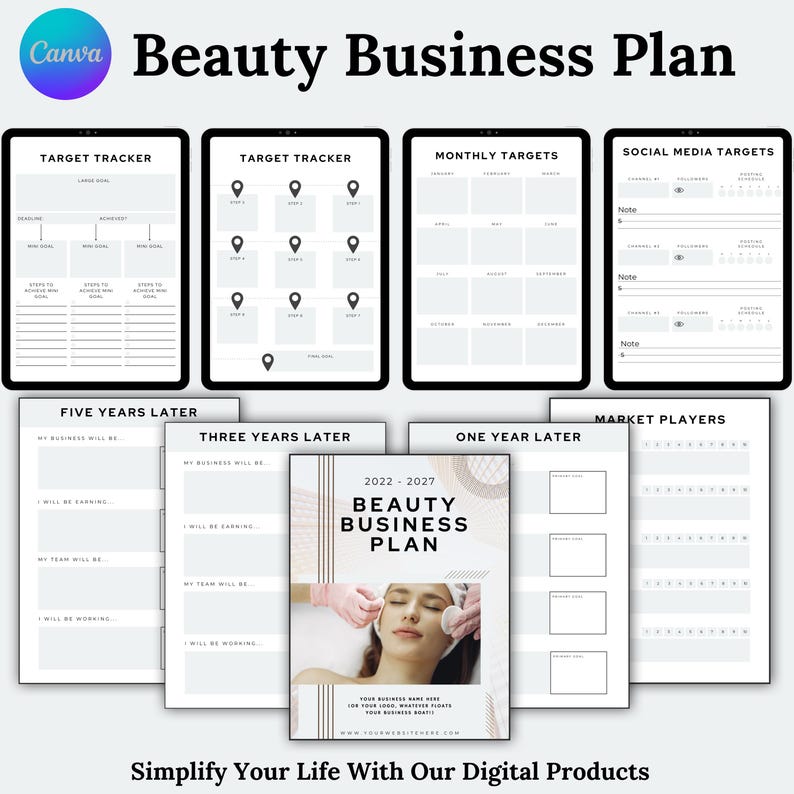 Beauty Business Plan, Salon Spa Business Strategy Template, Beauty ...