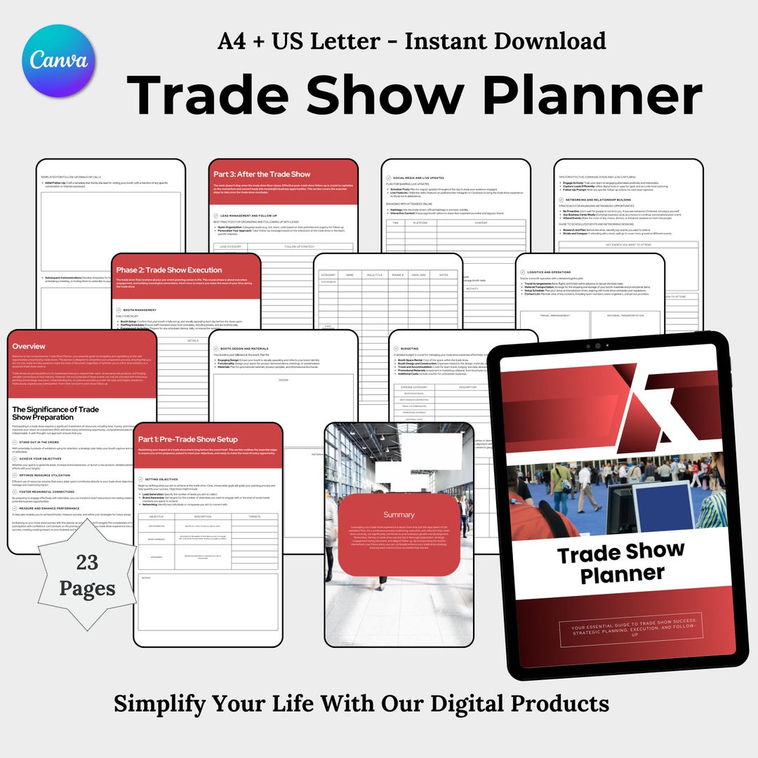 Trade Show Planner, Craft Show Business Planner, Vendor Event Planner ...