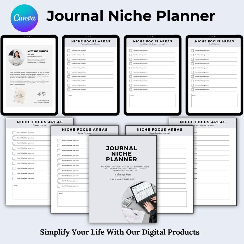 Journal Niche Planner, Self Discovery Ideas, Social Media Planner, Life ...