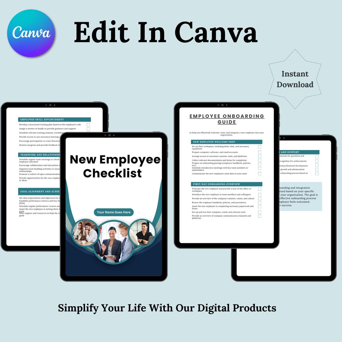 New Employee Checklist, New Team Member Checklist, Employee Checklist ...