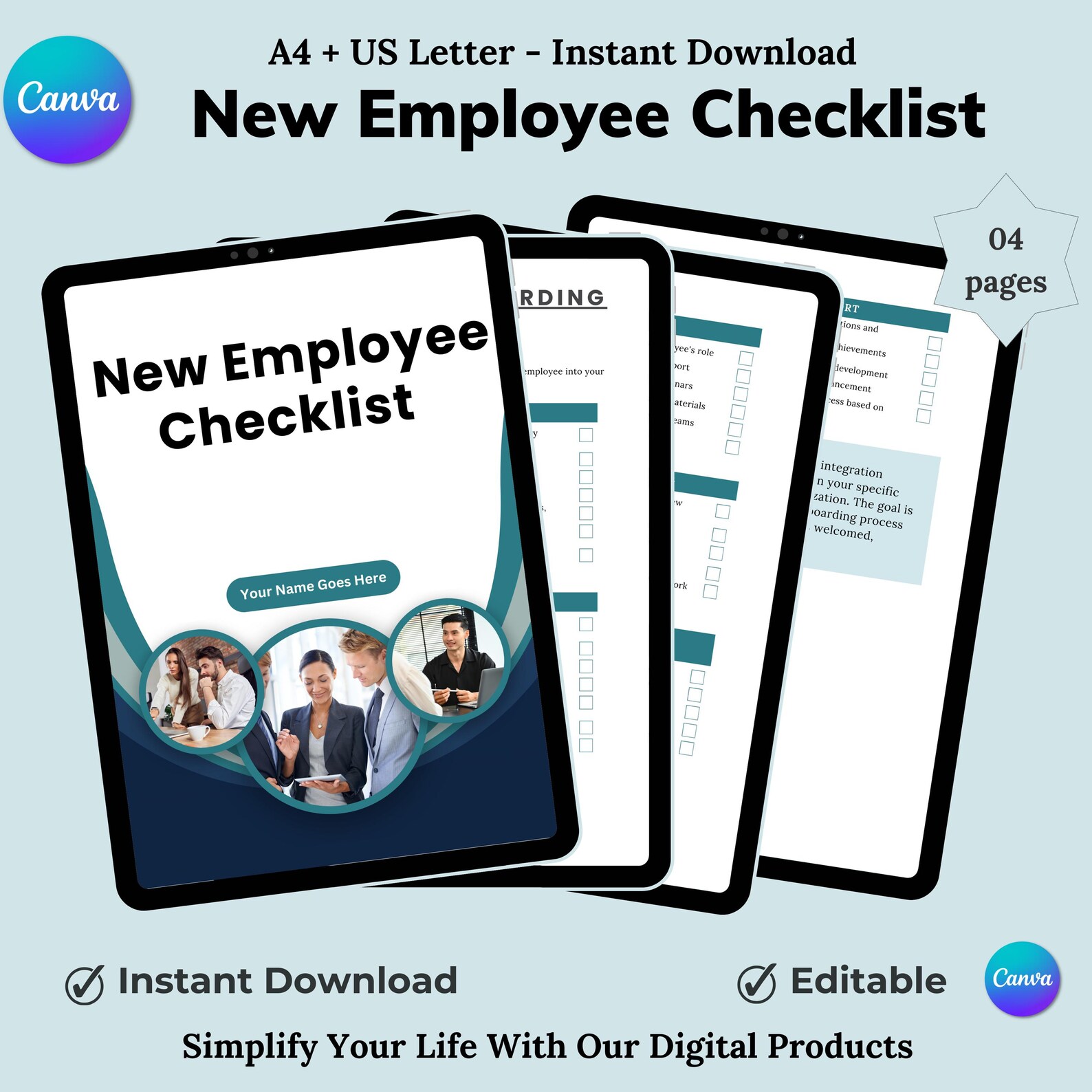 New Employee Checklist, New Team Member Checklist, Employee Checklist ...