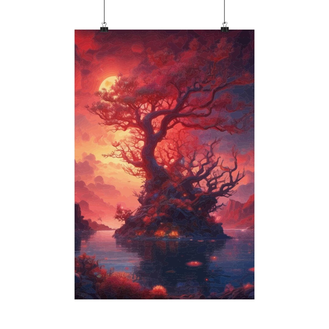 Vertical Posters Vivid Bold Landscape Print - Etsy