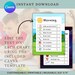 Kids Morning & Night Routine Charts | Printable Daily Schedule | Visual ...