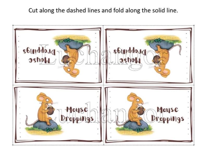 PDF Candy Label Gruffalo Theme Birthday Party- Gruffalo Poisonous Warts ...