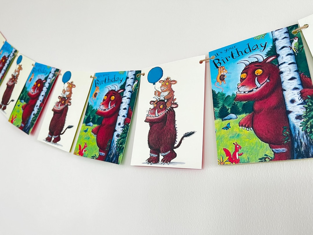 The Gruffalo Birthday Bunting - Birthday Party Decorations - Julia ...