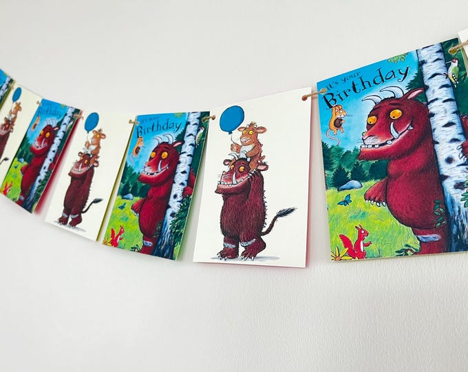 The Gruffalo Birthday Bunting - Birthday Party Decorations - Julia ...