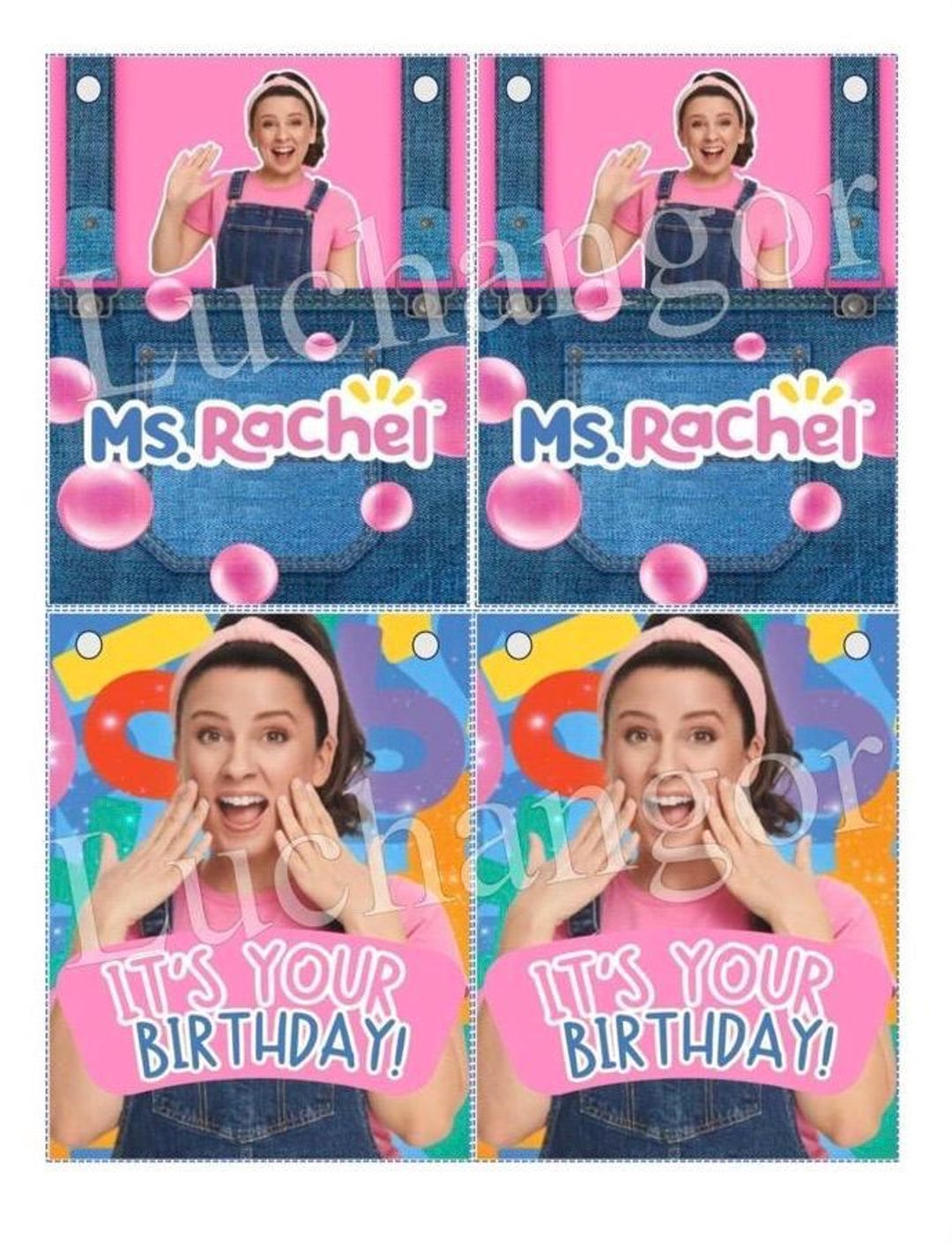 PDF Ms Rachel Banner Printable. Make Your Own Birthday Banner. - Etsy
