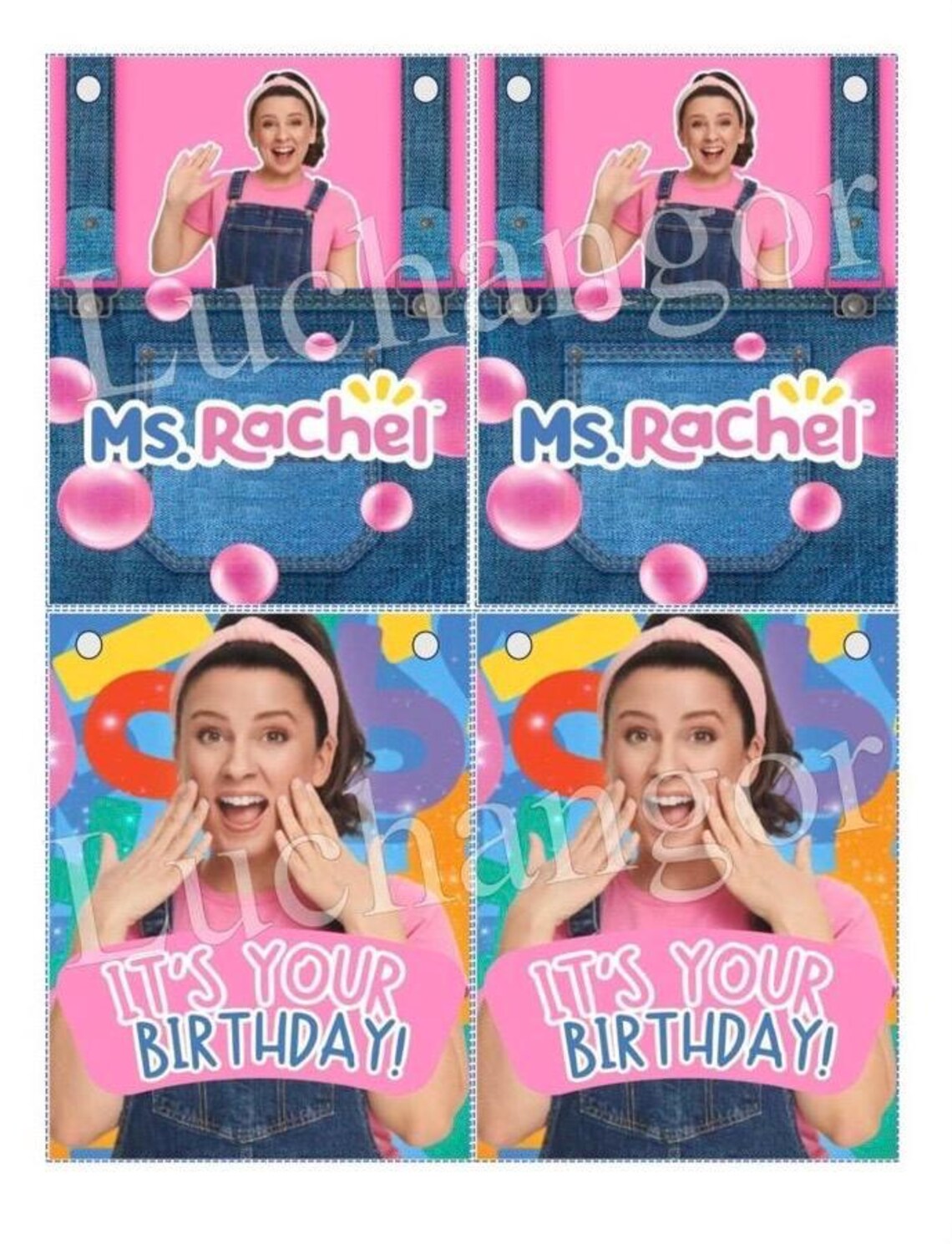 PDF Ms Rachel Banner Printable. Make Your Own Birthday Banner. - Etsy