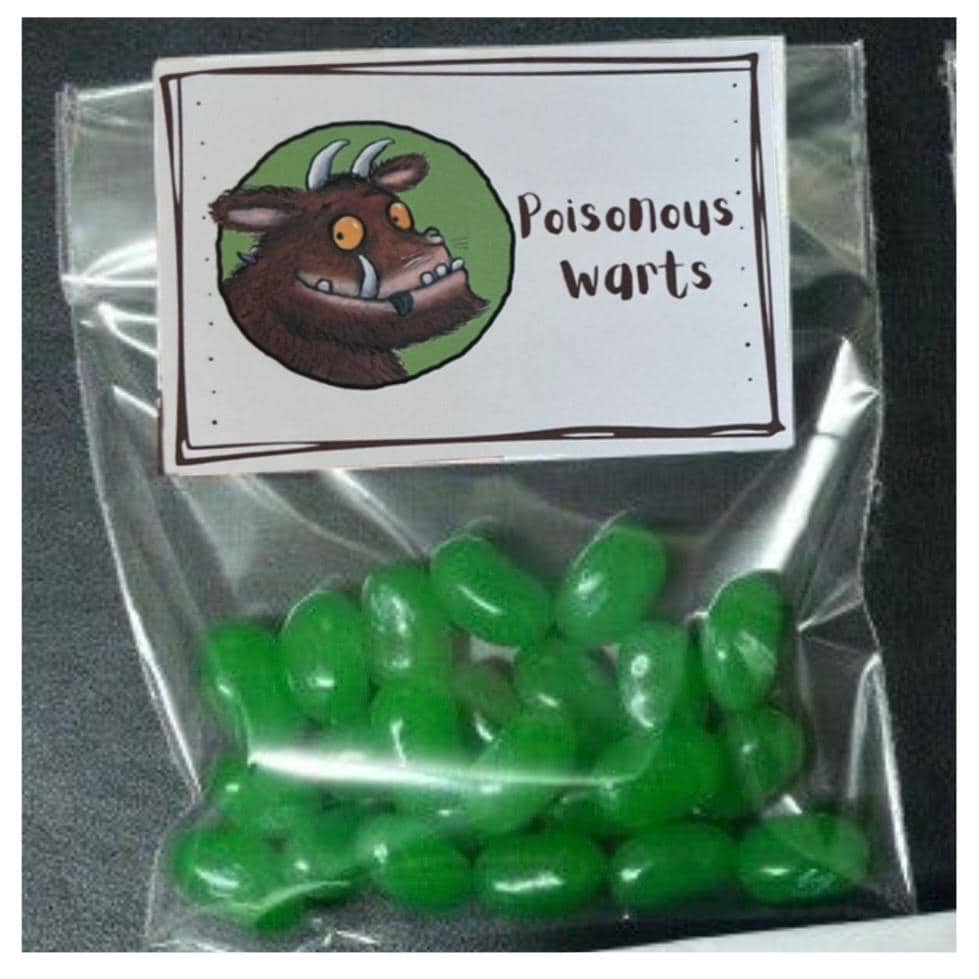 PDF Candy Label Gruffalo Theme Birthday Party- Gruffalo Poisonous Warts ...