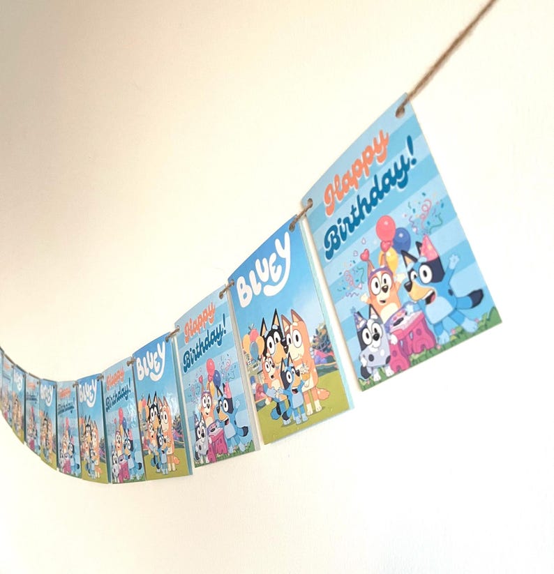 PDF Bluey Birthday Banner Ready to Print - Etsy