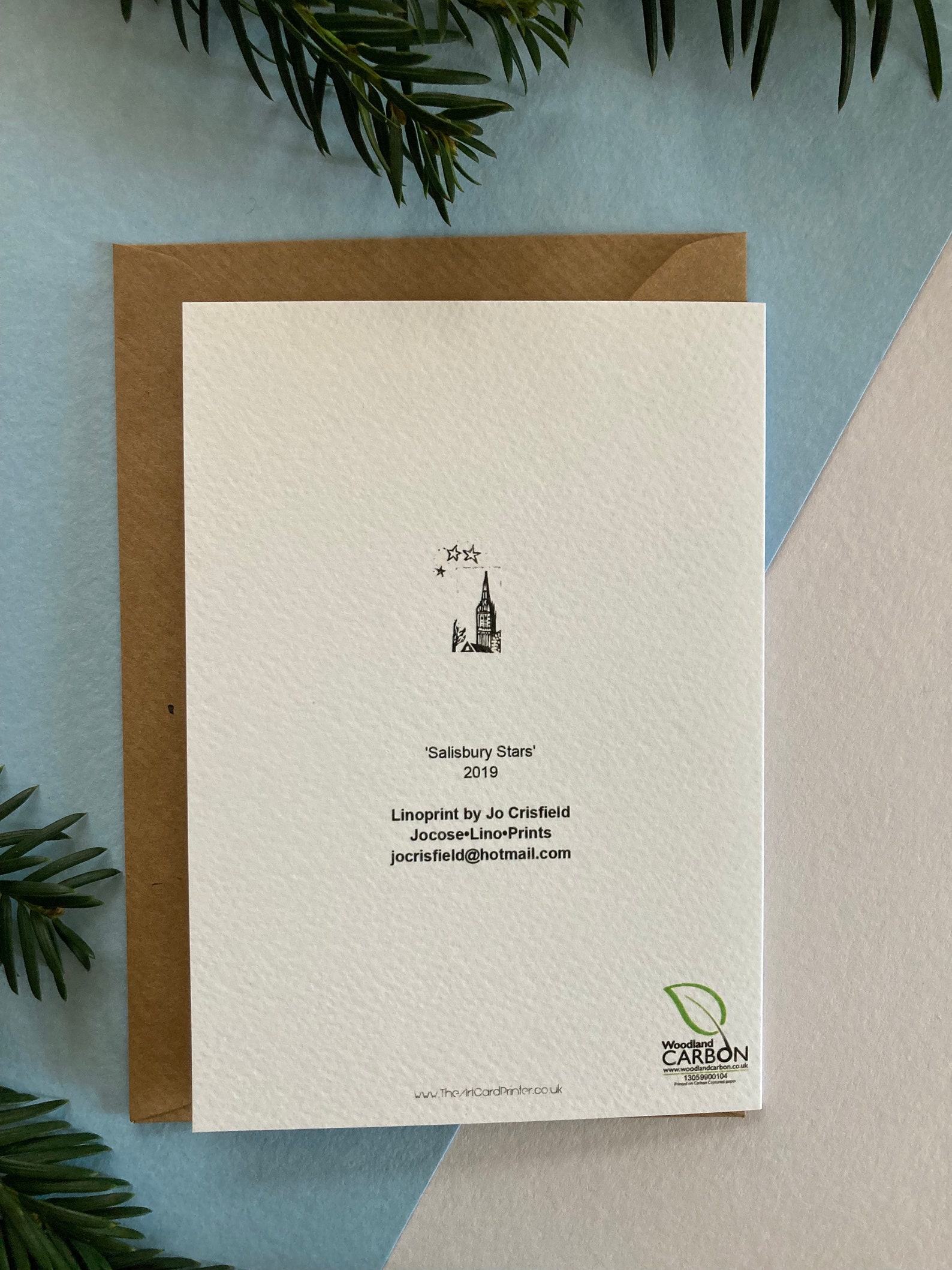 Salisbury Stars - Christmas Card • Linocut Design • Print • Merry ...