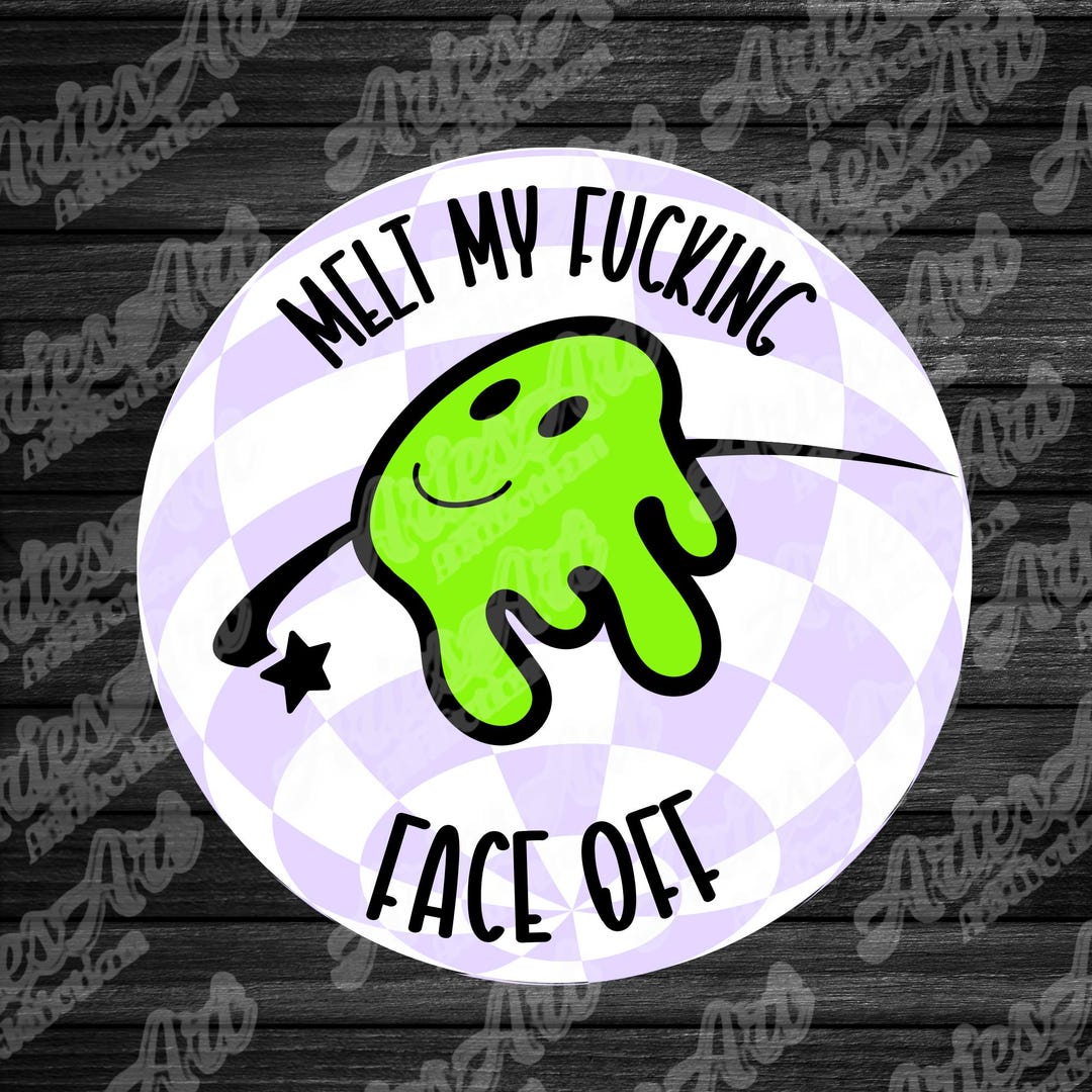 Melt My Face, Edm, Rave, Festival, Dj, Smiley, Face Melting, Png/svg ...