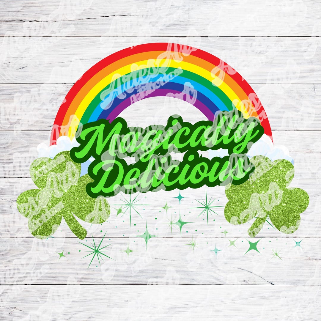 Magically Delicious, St Patrick's Day, Rainbow, Shamrocks, Image, Png ...
