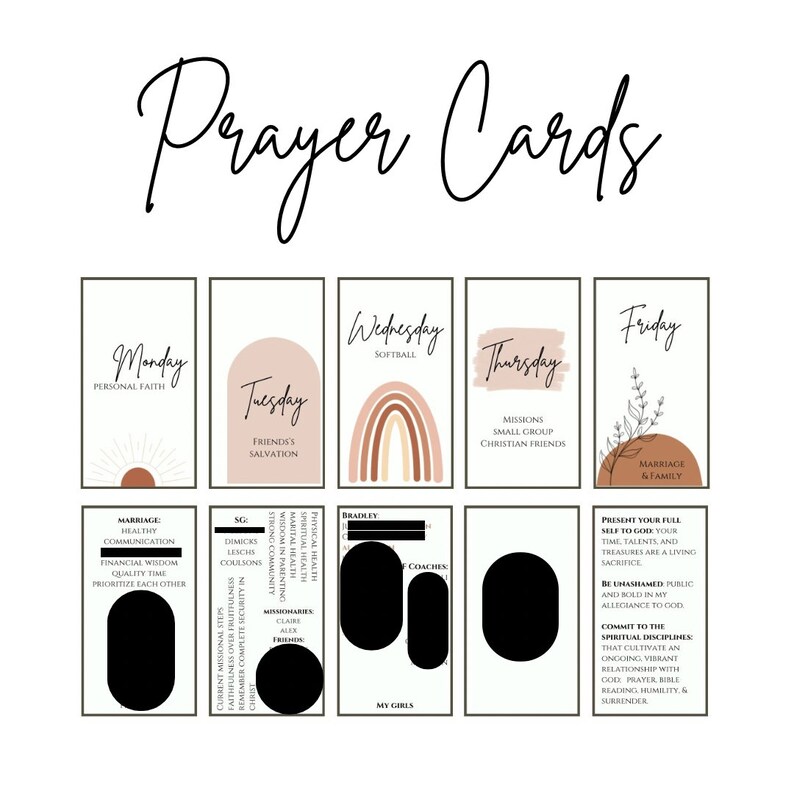 Scripture Memory & Prayer Cards - Etsy